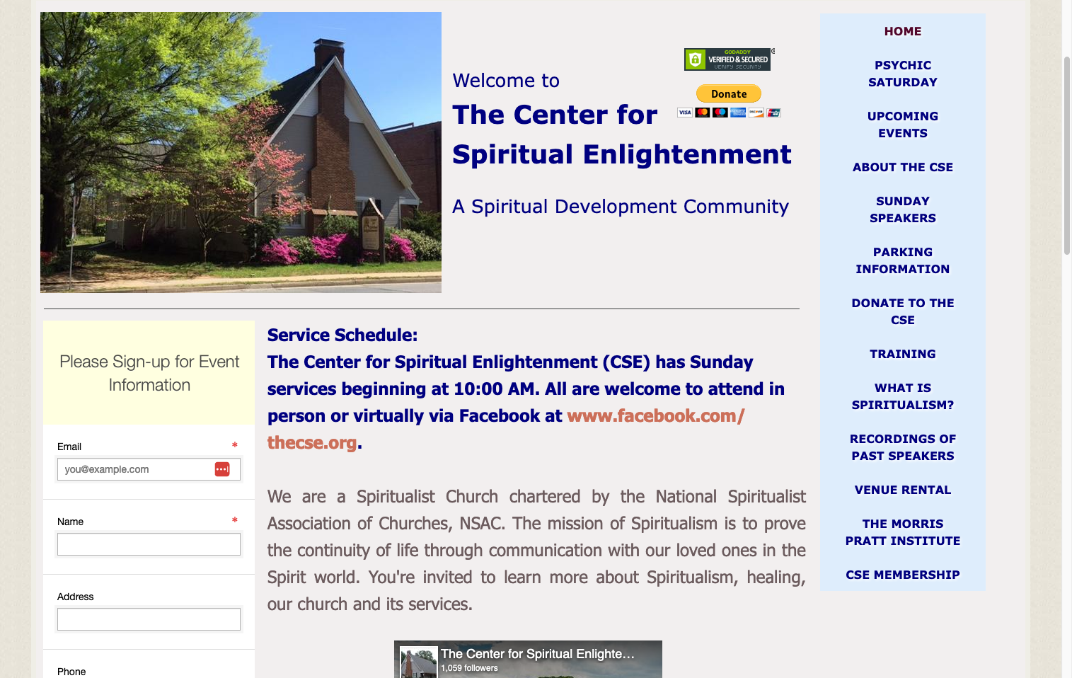 Discover Virginia's Center for Spiritual Enlightenment