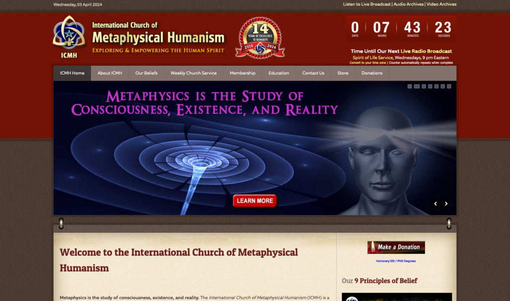 Florida: International Church of Metaphysical Humanism